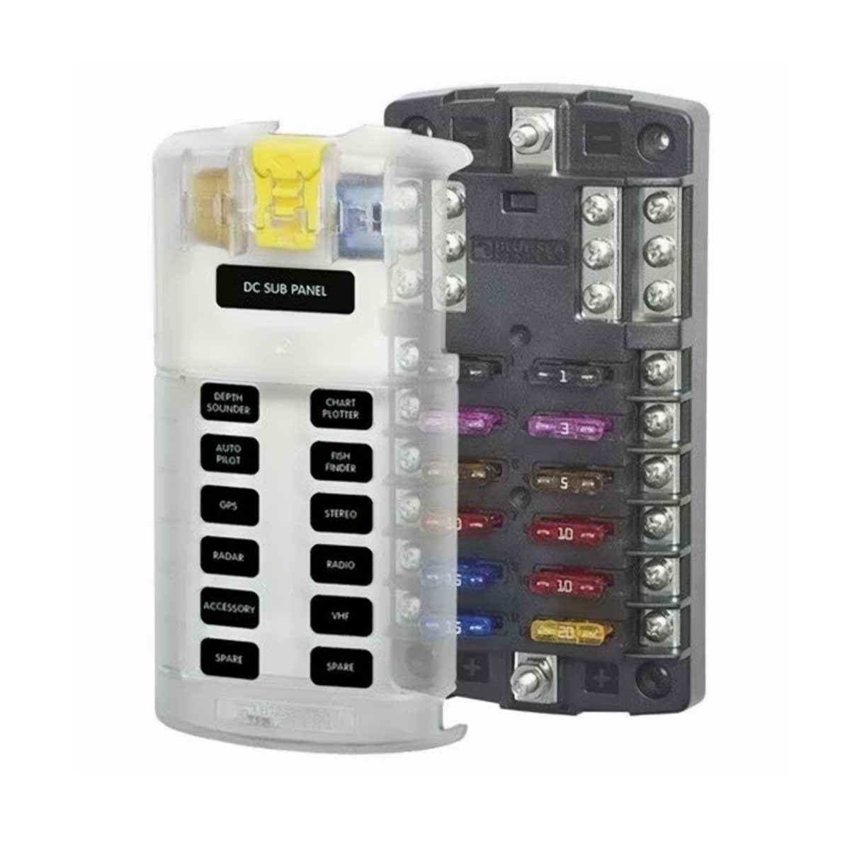 Blue sea systems Blue Sea Systems Fuse Block ST-Blade 12 Kreise ohne ...