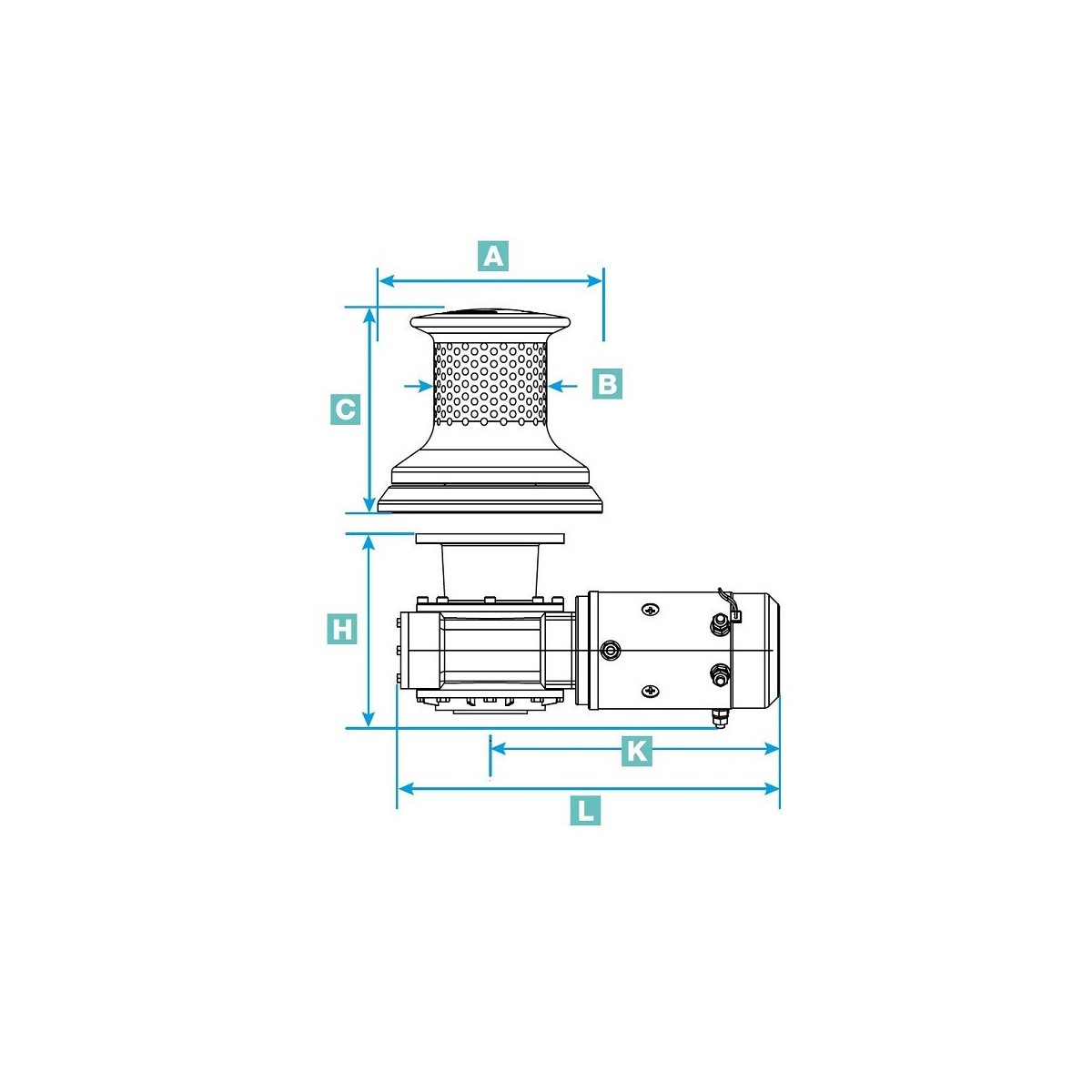 Lewmar Geared motor for C4 - 400V alternating current 68000901 ...