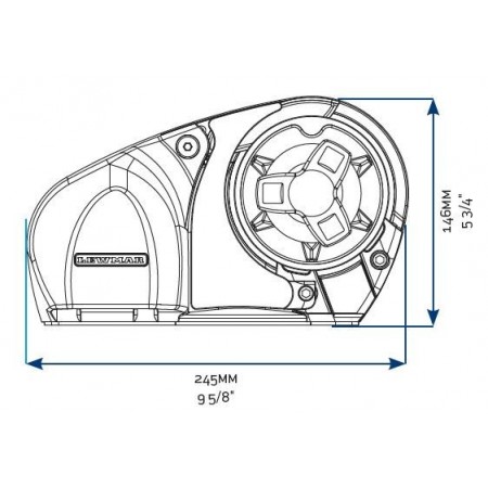 Lewmar Horizontal windlass Pro-Series 700 12V without headstock ...