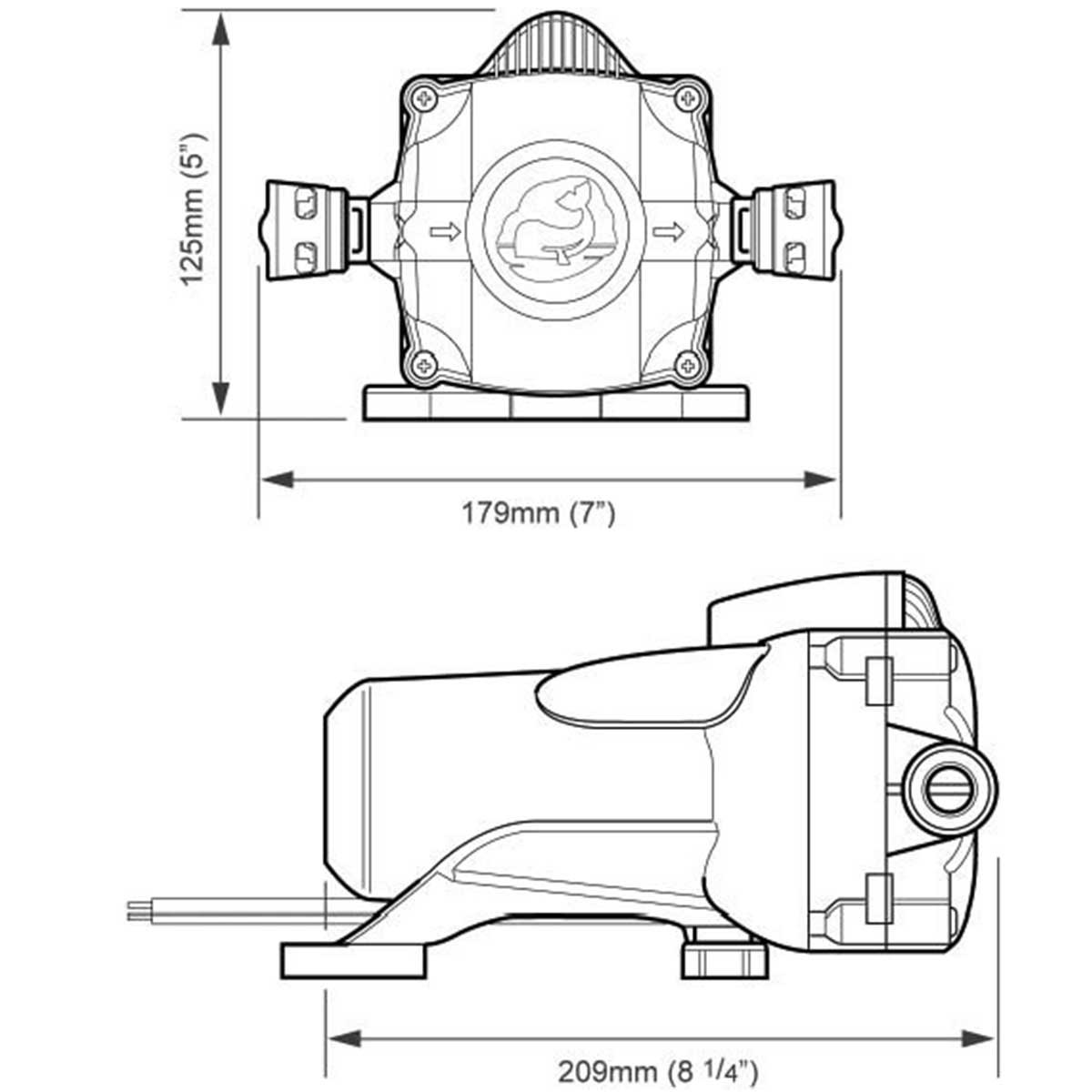 Whale Watermaster electric freshwater pump 3 bar - 24V - 11.5 L/min ...
