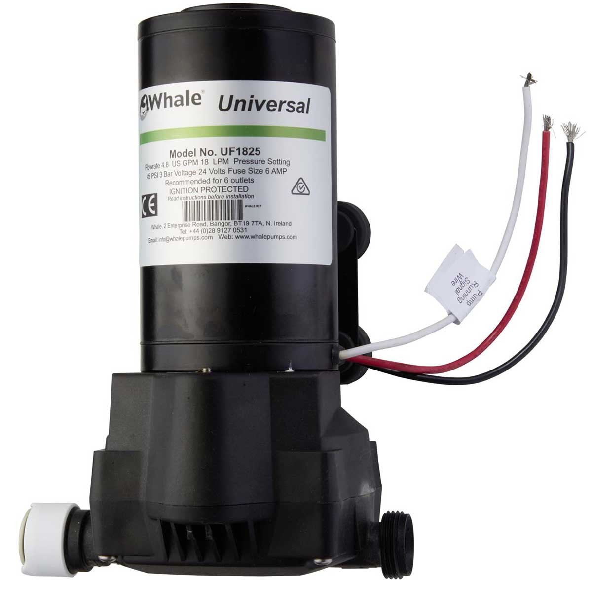 Whale High-pressure wash pump - 24V - 18 L/min WHUF1825 - Comptoir Nautique