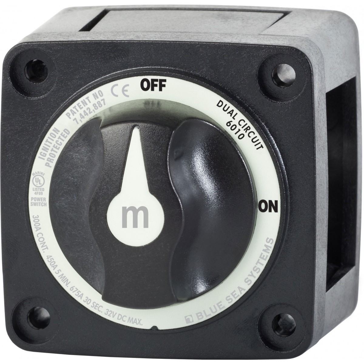 Blue sea systems M series battery switch ON / OFF with locking key ...