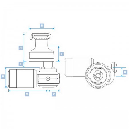 Lewmar Electrification kit for Evo and Evo Race winches - 55 ST ...