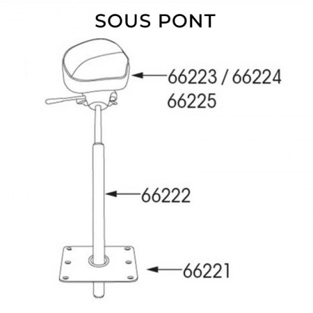 Springfield Standard foot plate 67279 - Comptoir Nautique