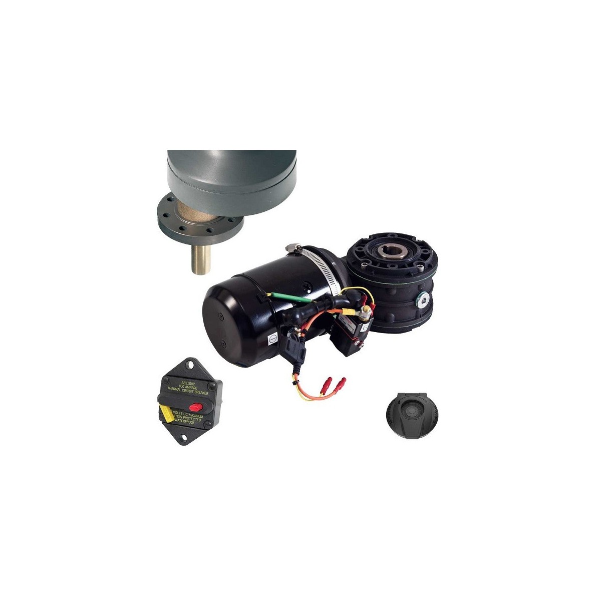 Lewmar Electric winch kit EVO 40 Self Tailing - 24V - Black 49540230 ...