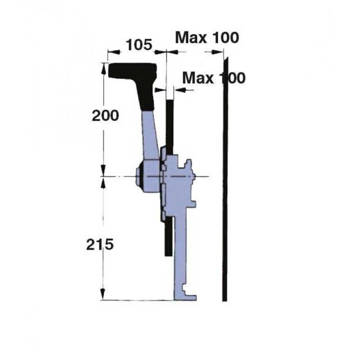 Dometic Dual-function flush-mounted side-mounted control box SS200 ...