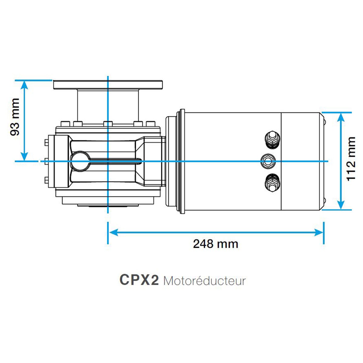 Lewmar CPX2 24V vertical windlass CPX2BS249006 - Comptoir Nautique