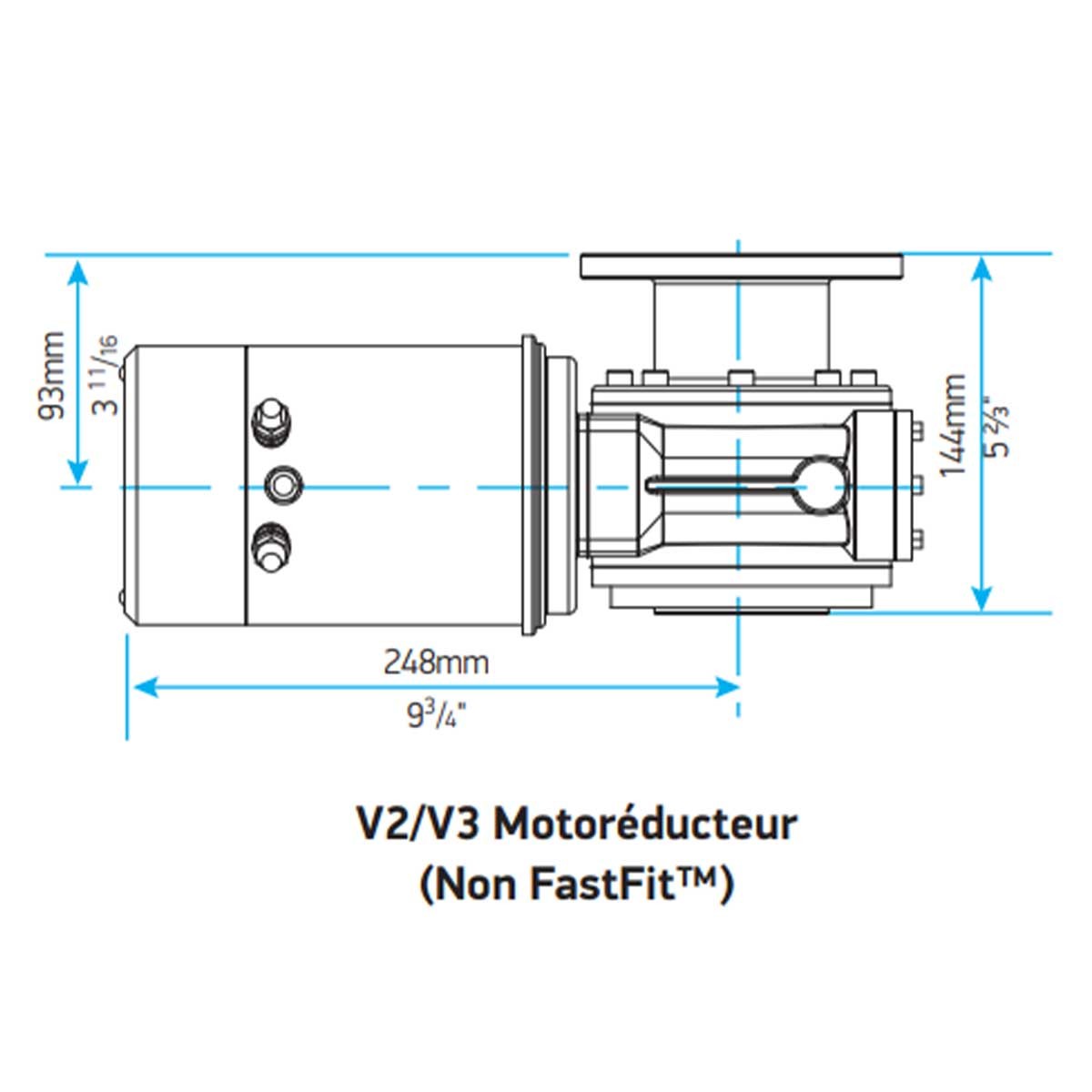 Lewmar Vertical windlass V2 24V - 900W V2BS249006 - Comptoir Nautique