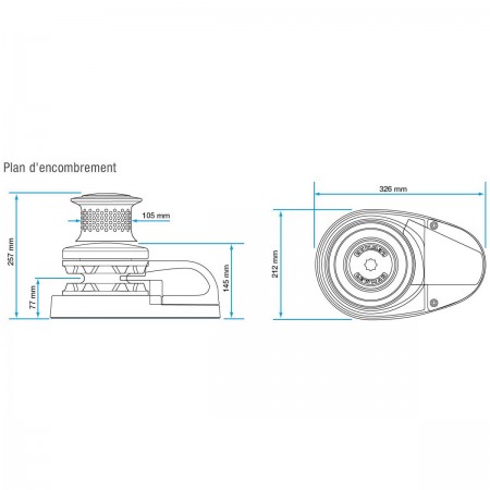 Lewmar Deck unit for V6 windlass 69000405 - Comptoir Nautique