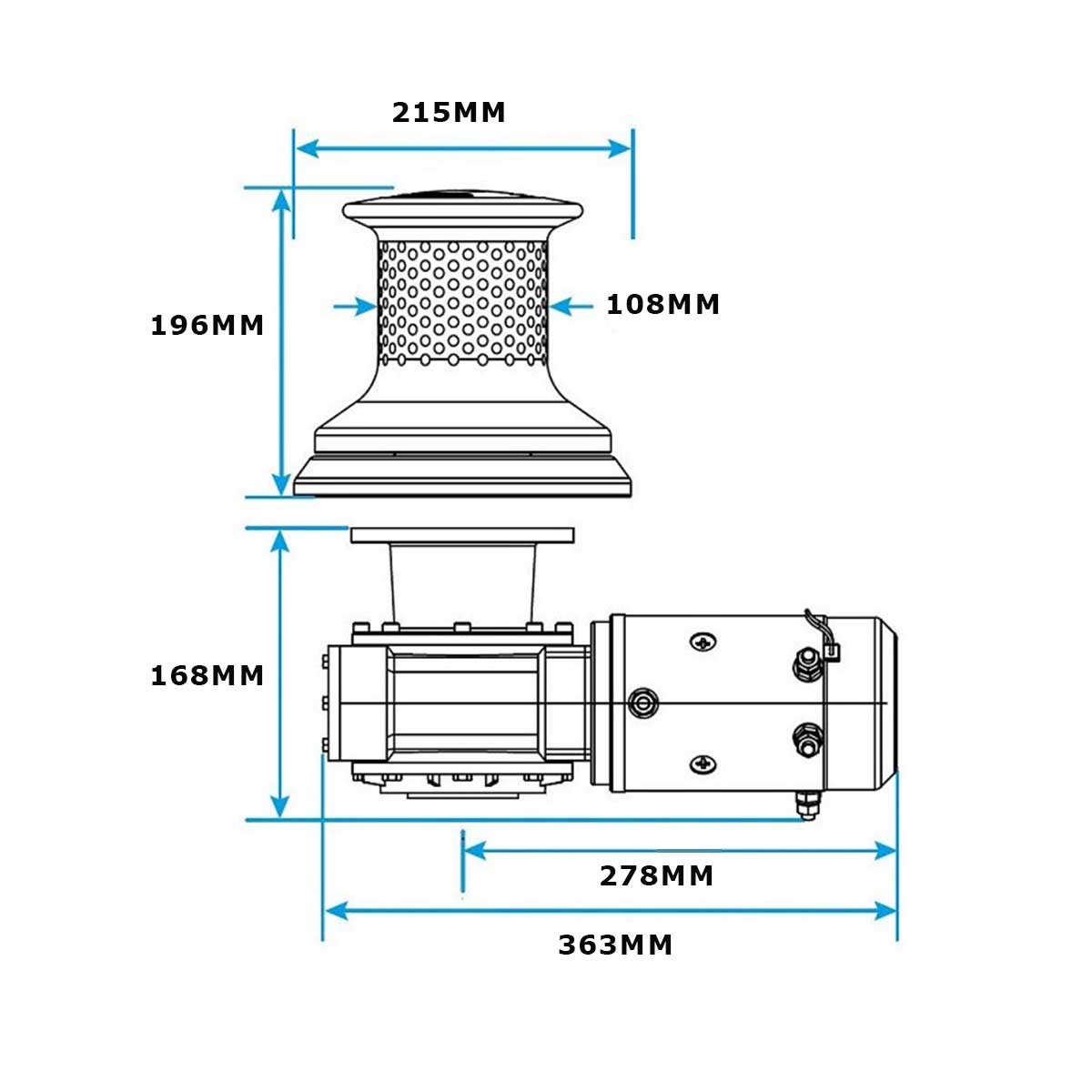 Lewmar Hydraulic gearmotor for V4/V5 windlass or C4/C5 headstock ...